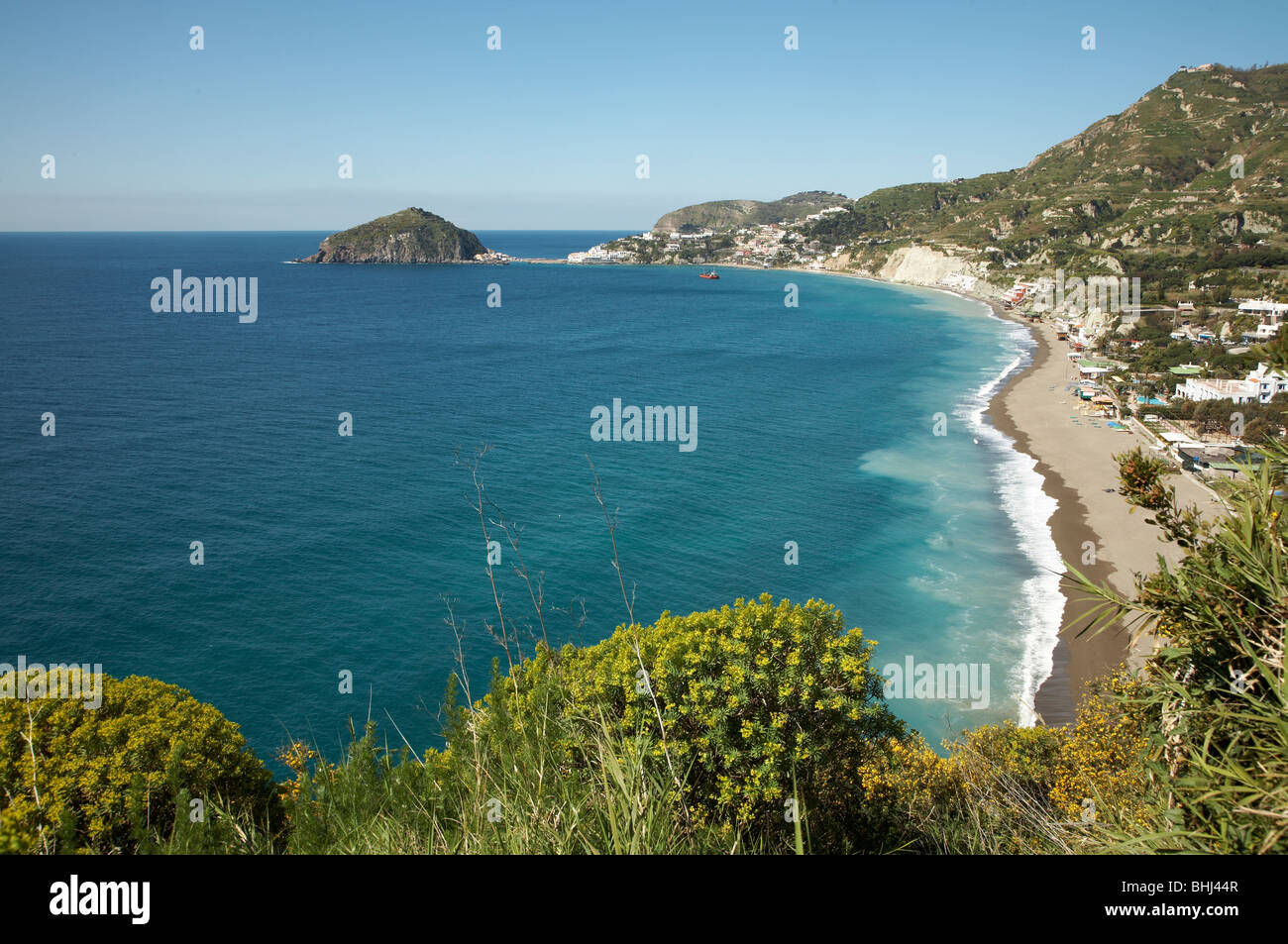 Ischia island, Italy: view of Lido dei Maronti beach Stock Photo - Alamy