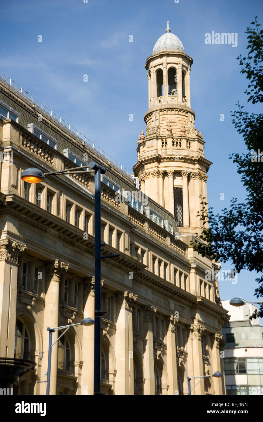 The Royal Exchange Building on Cross Street in Manchester Stock Photo ...