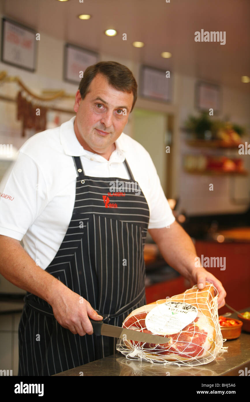 Butcher meat knives hi-res stock photography and images - Alamy