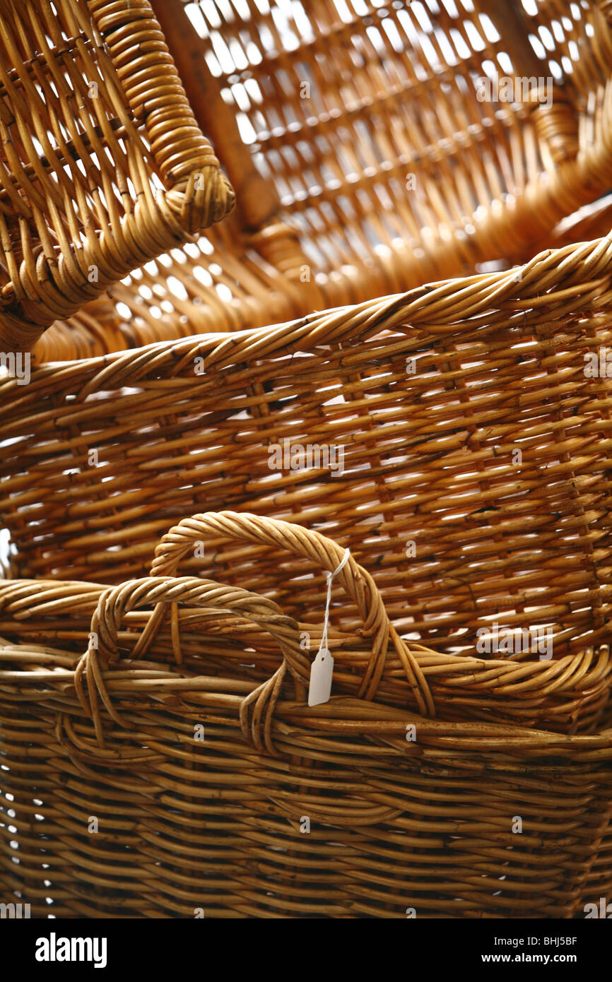Wicker baskets design hi-res stock photography and images - Alamy