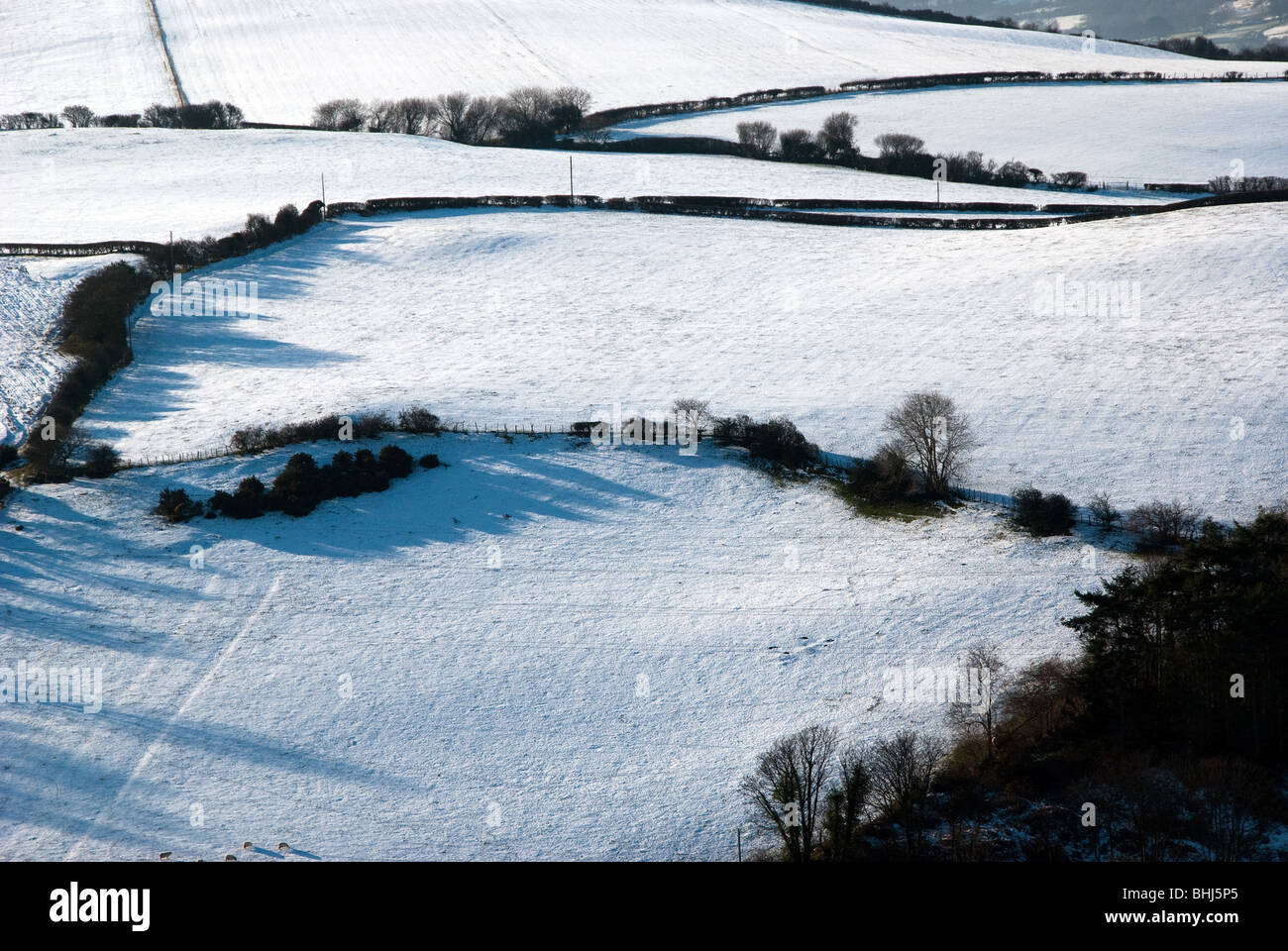 Snow fields (UK Weather Stock Photo - Alamy