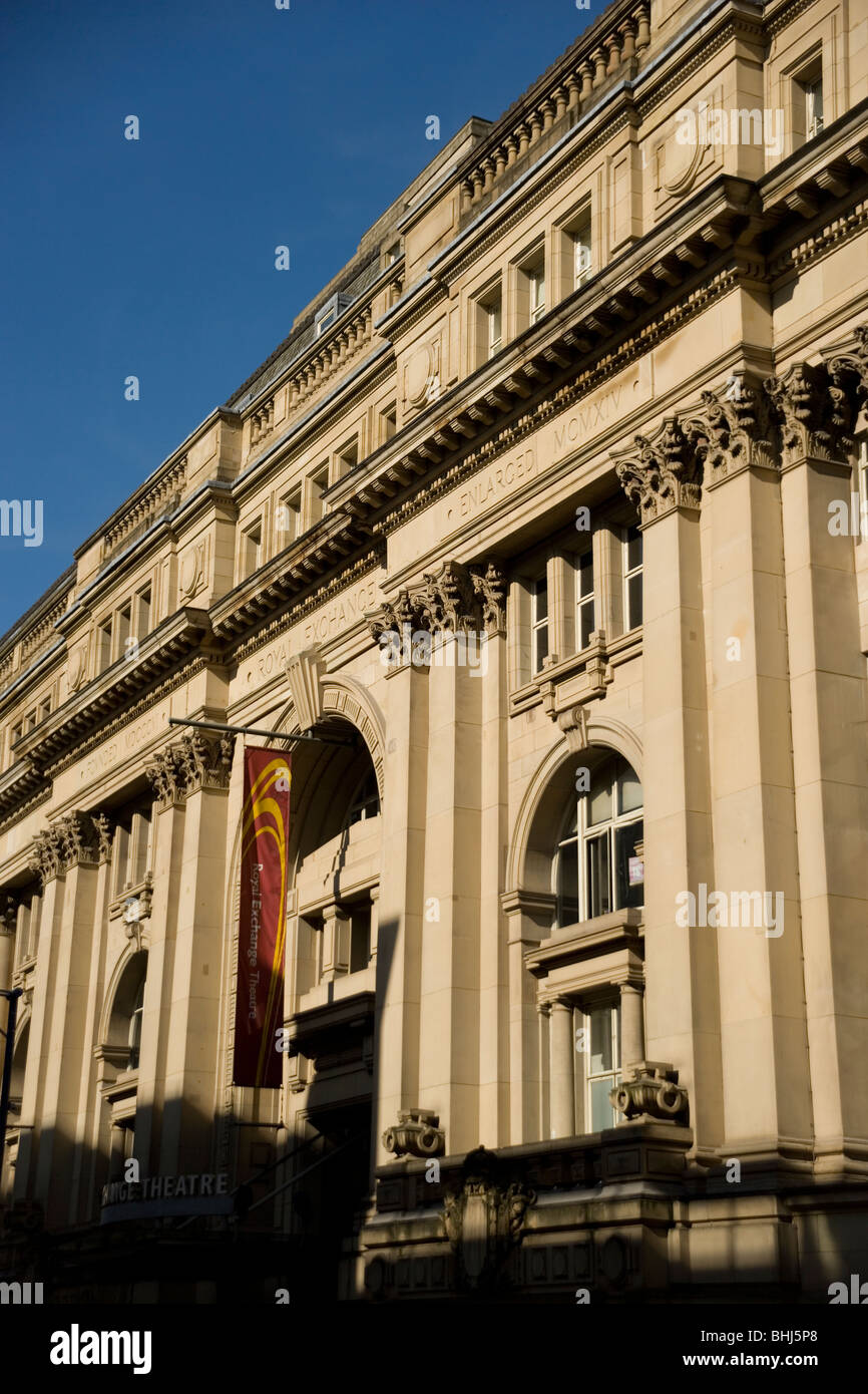 The Royal Exchange Building on Cross Street in Manchester Stock Photo ...