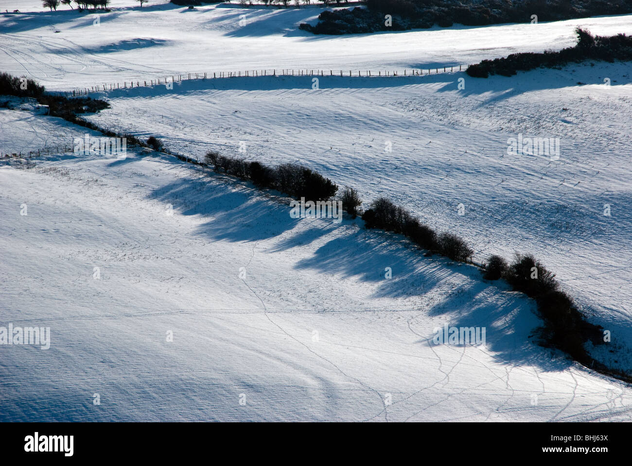 Snow fields (UK Weather Stock Photo - Alamy