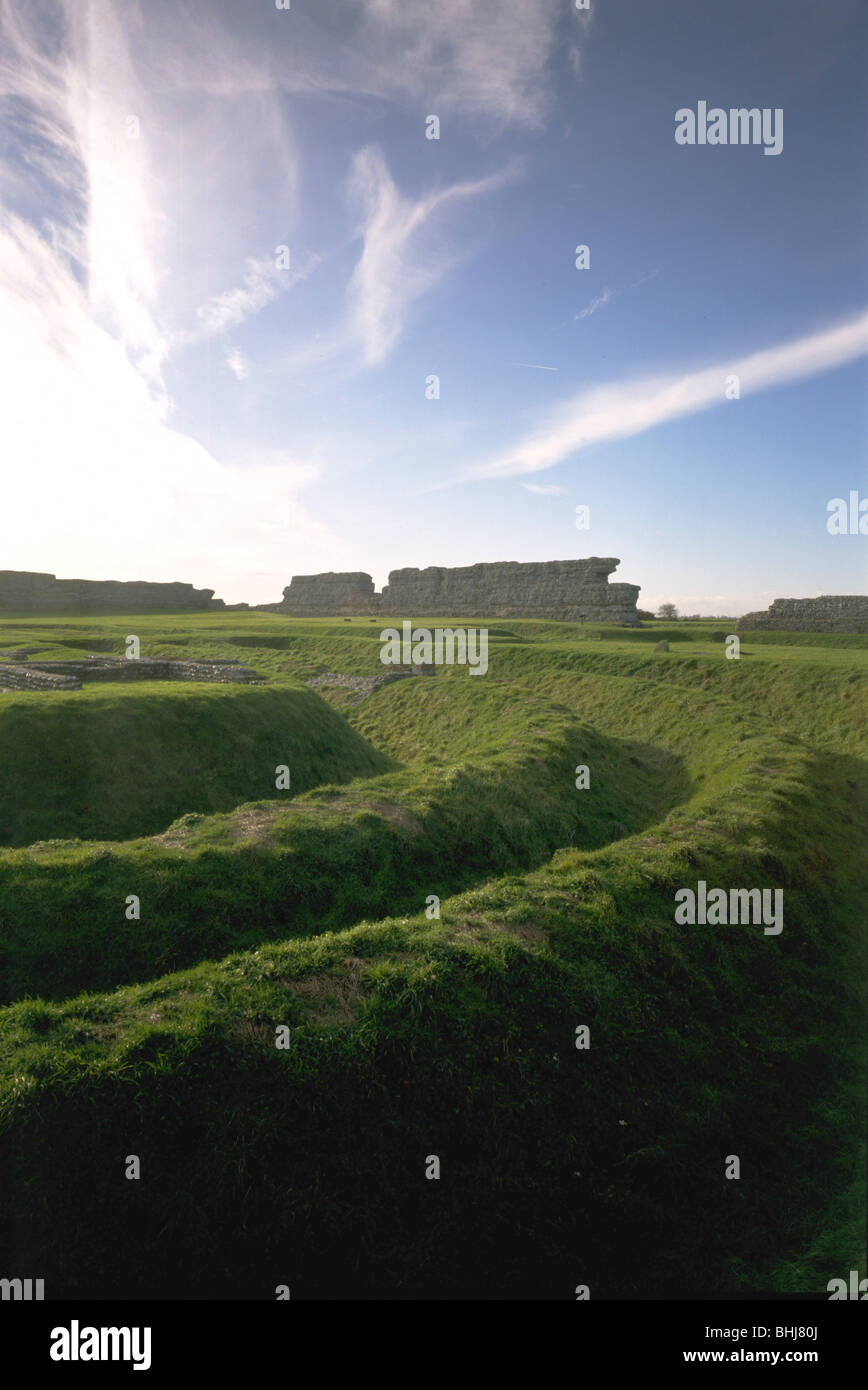 Richborough Castle, Kent, 1996. Artist: J Bailey Stock Photo - Alamy