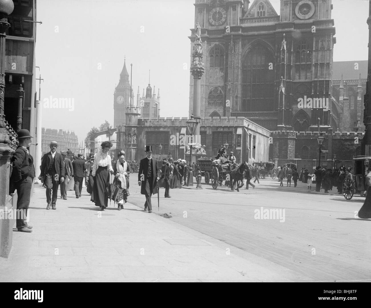 West front of Westminster Abbey, London, 1902. Artist: Unknown Stock ...