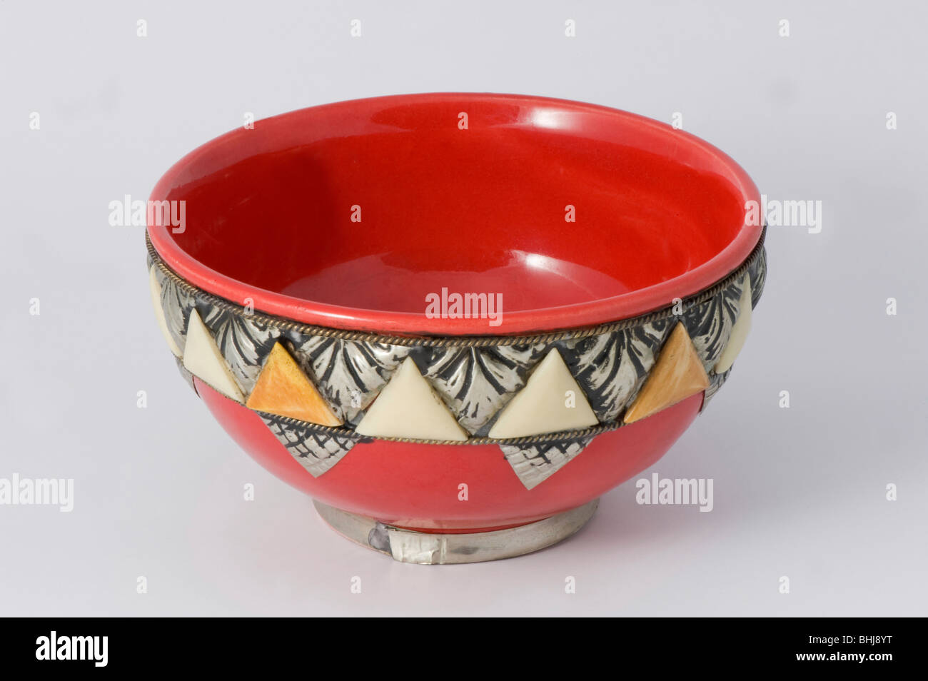 Red Moroccan bowl Stock Photo - Alamy