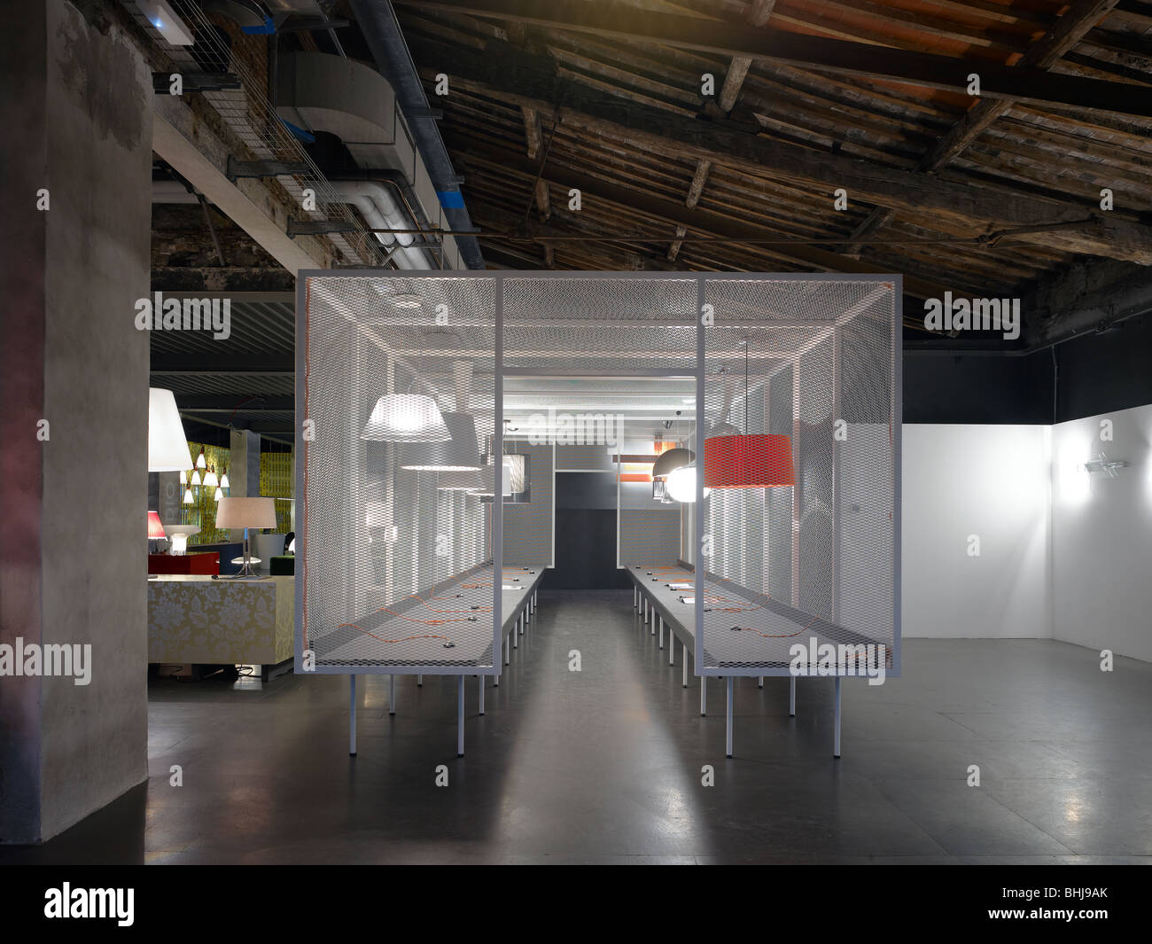 Lighting show room in Italy with selling several famous pieces of ...