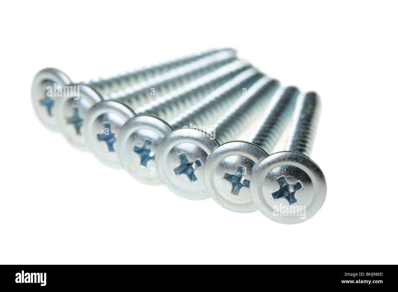 Screws. A object for montage it is isolated on a white background Stock ...