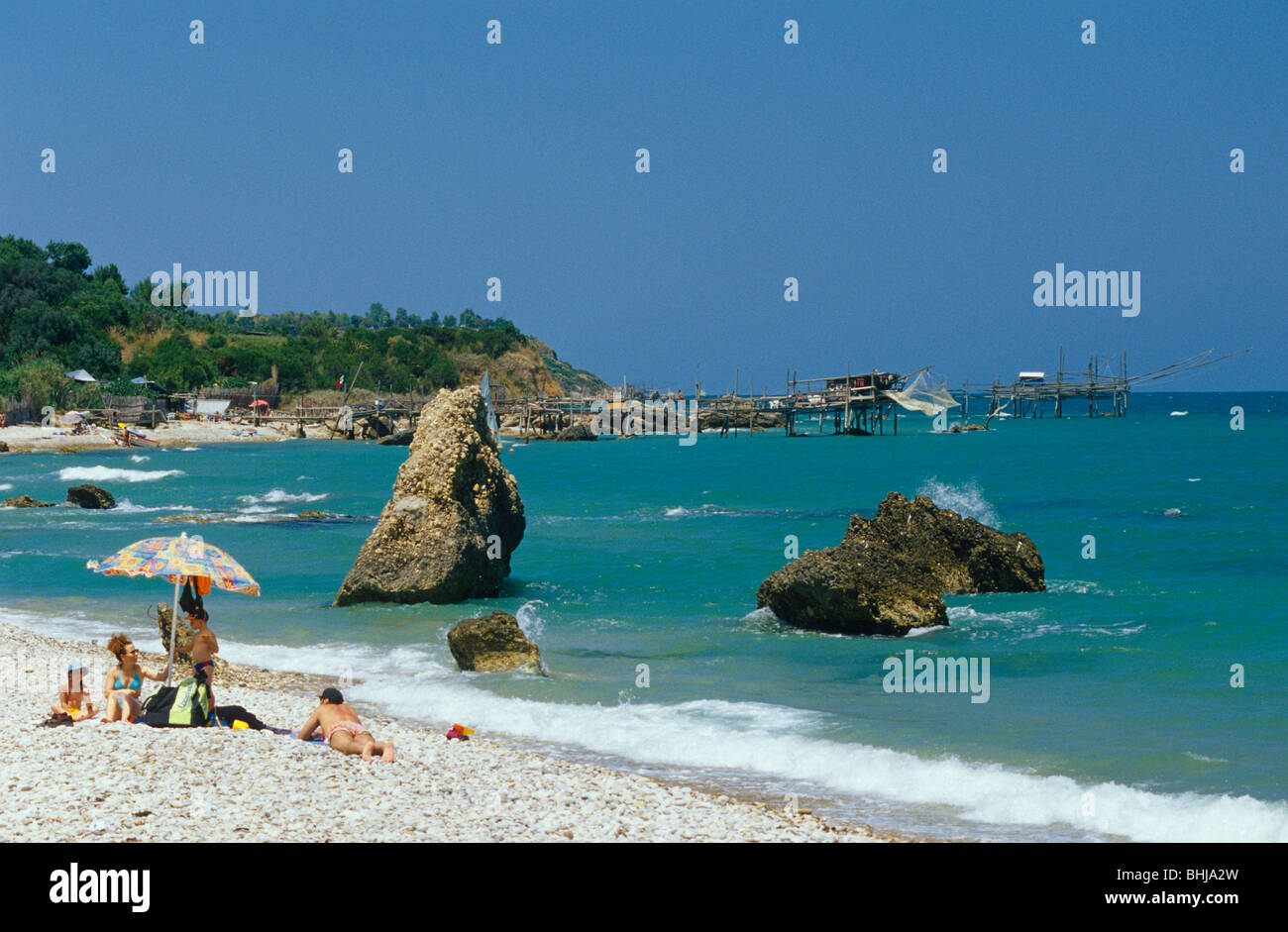 Beach near Vasto at the Adriatic Sea Stock Photo - Alamy