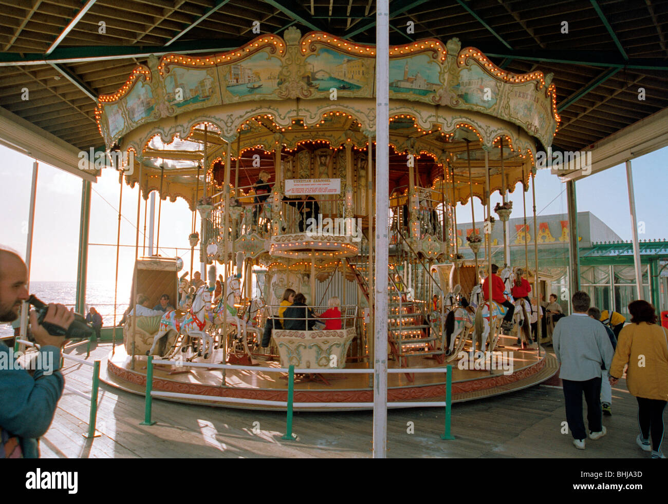 Venetian Carousel, North Pier, Blackpool, Lancashire, 1999. Artist: P ...
