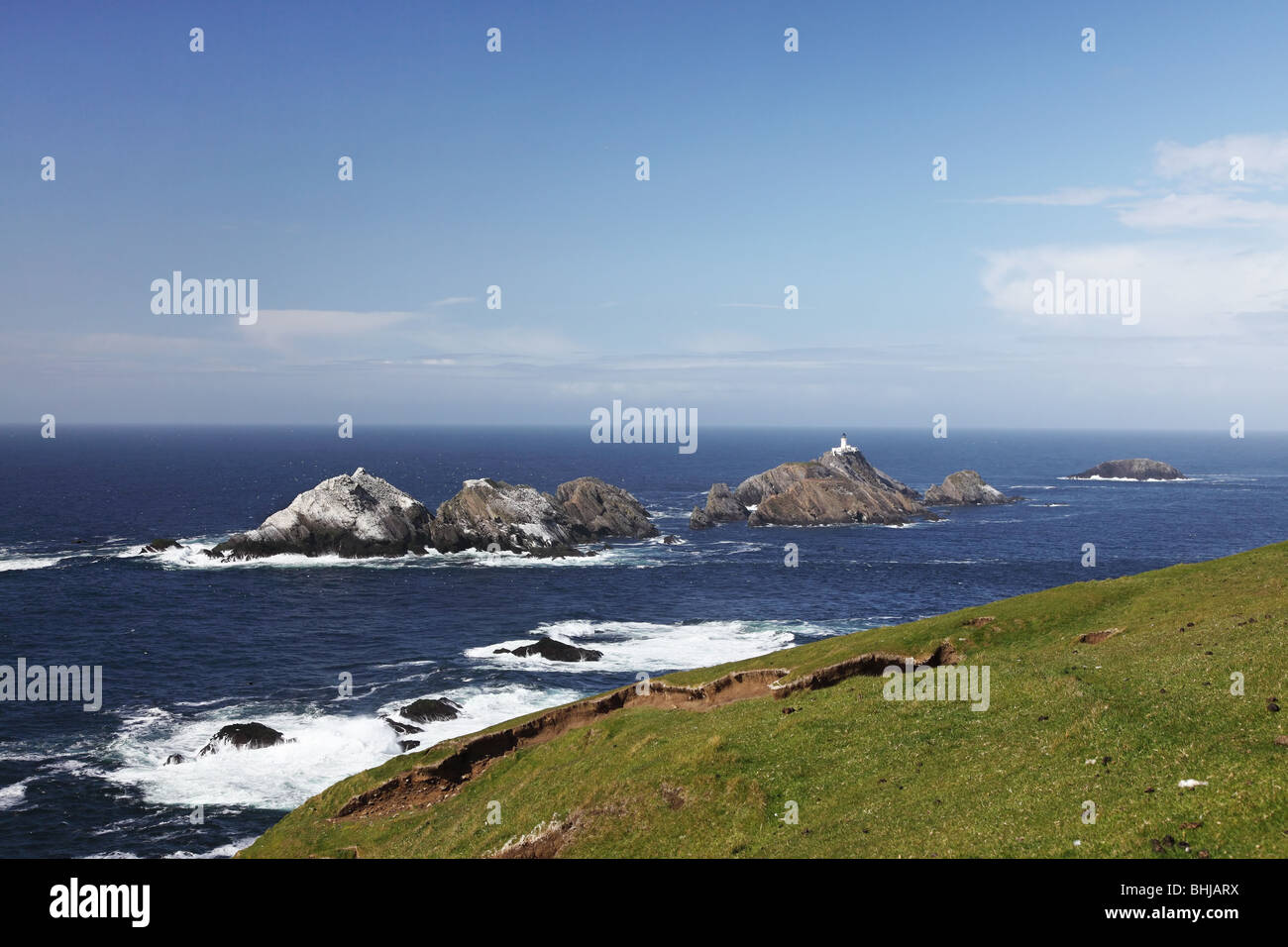 Muckle Flugga Lighthouse, Unst, Shetland Islands Stock Photo - Alamy