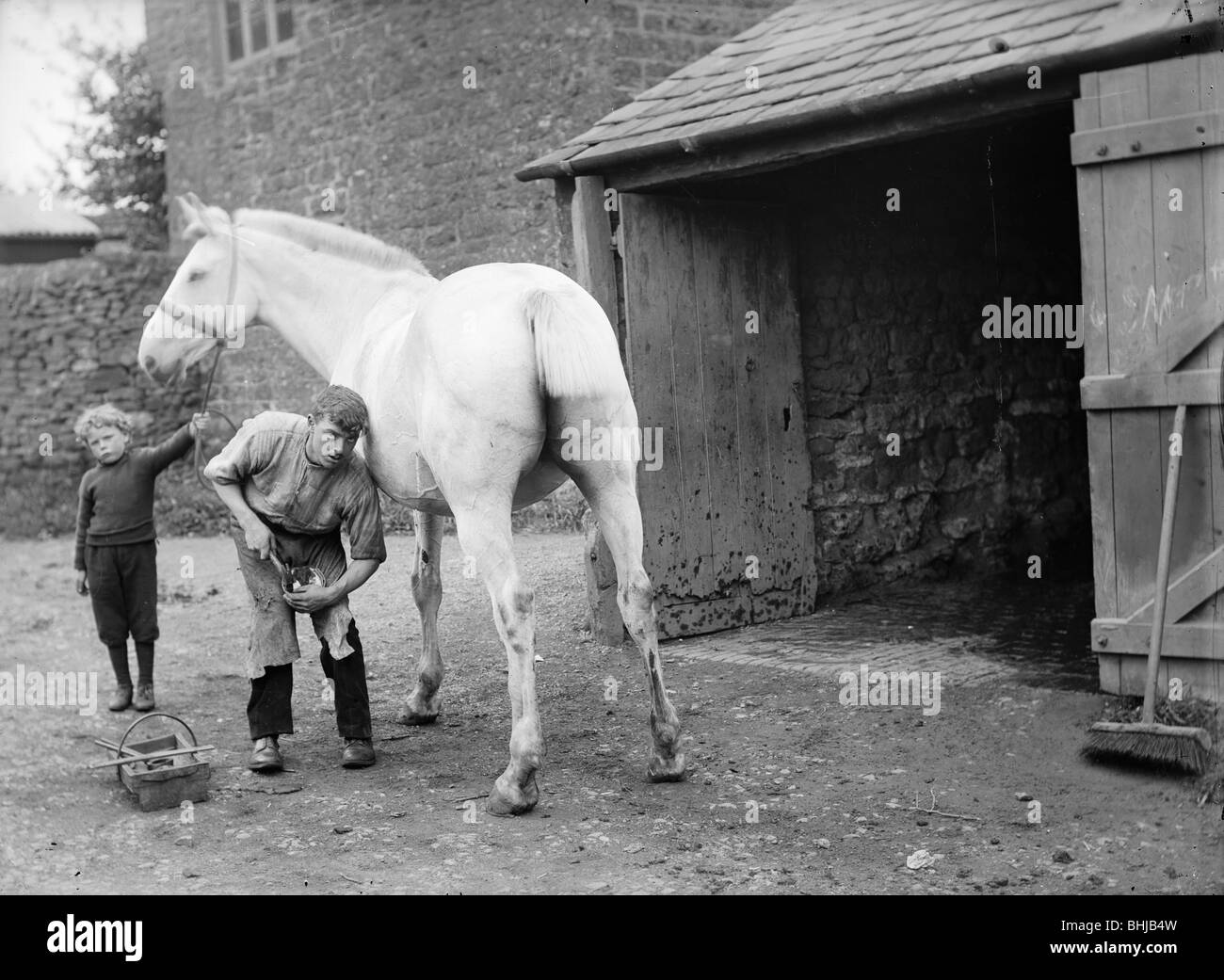Farrier 19th century hi-res stock photography and images - Alamy