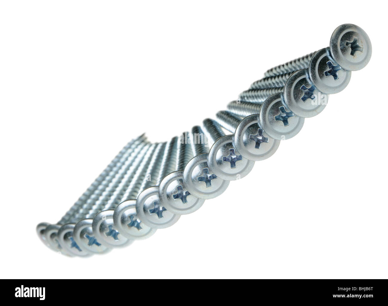 Screws. A object for montage it is isolated on a white background Stock ...