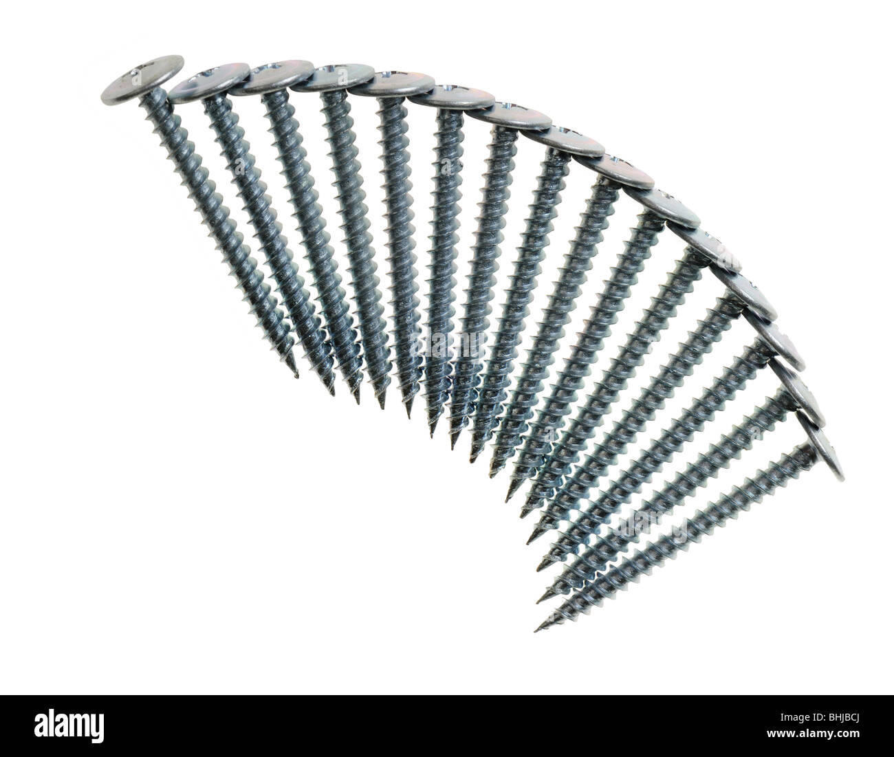 Screws. A object for montage it is isolated on a white background Stock ...