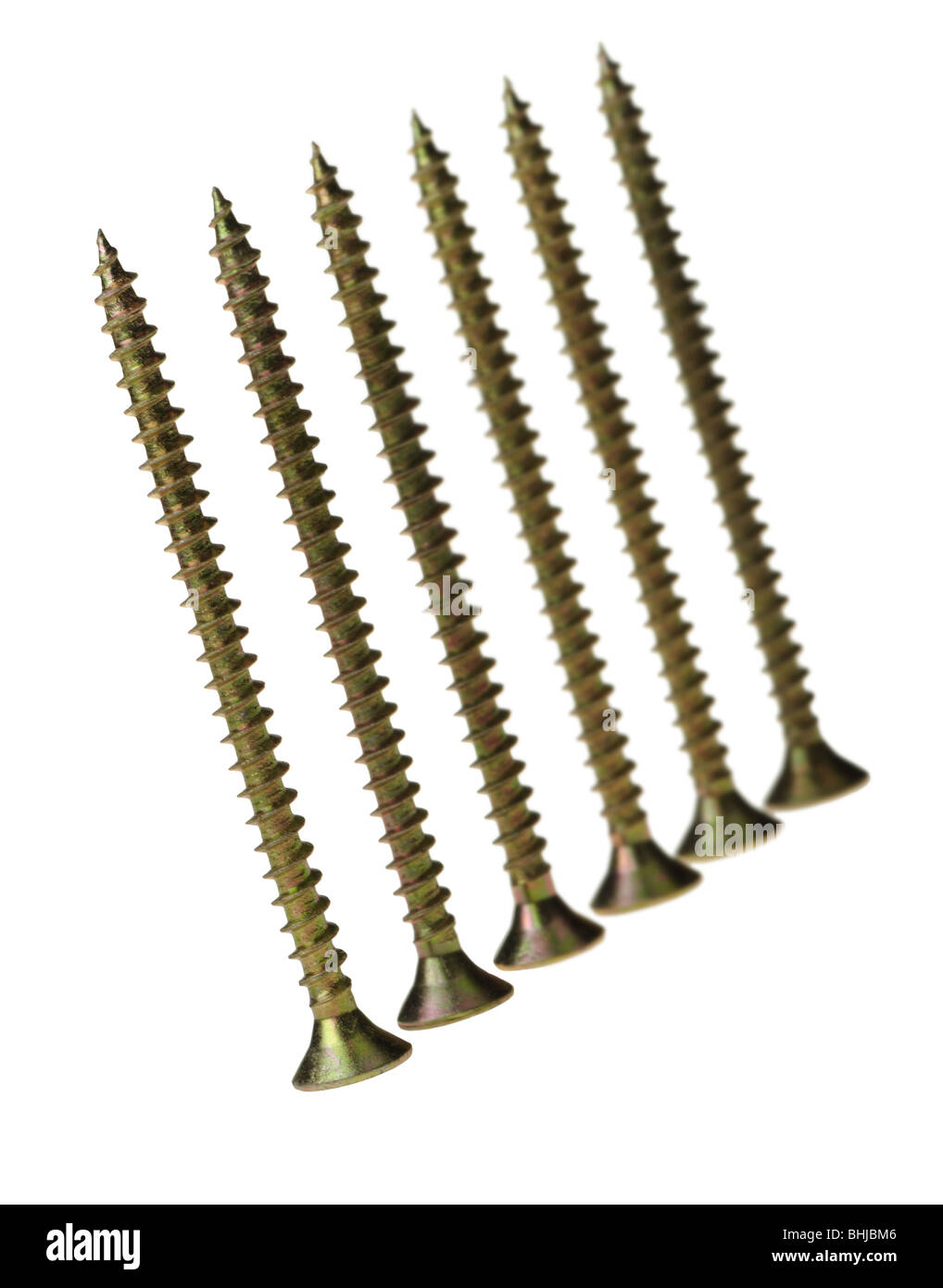 Screws. A object for montage it is isolated on a white background Stock ...