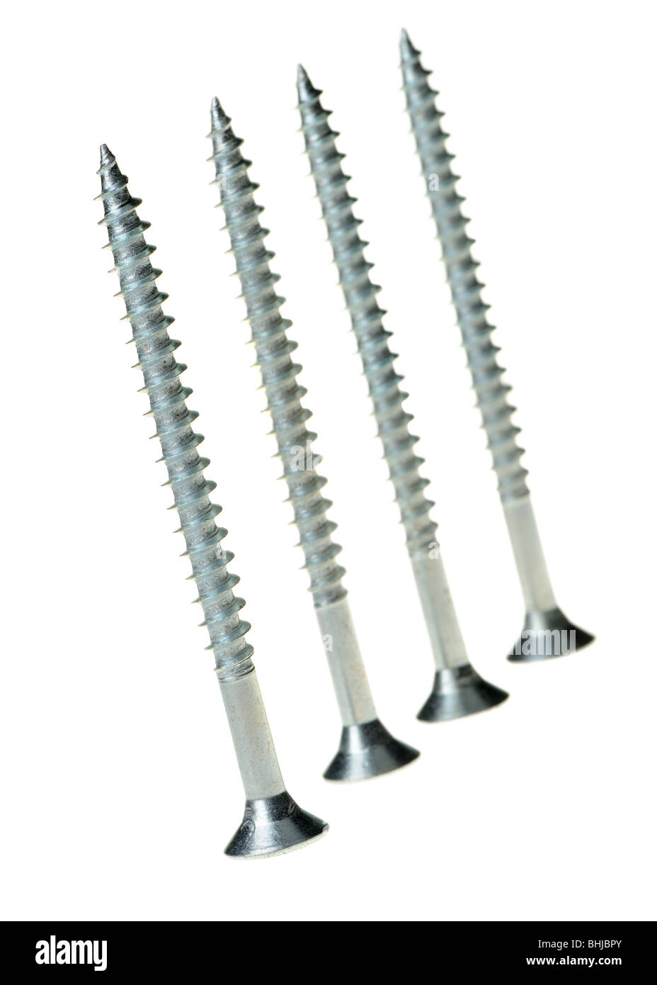 Screws. A object for montage it is isolated on a white background Stock ...