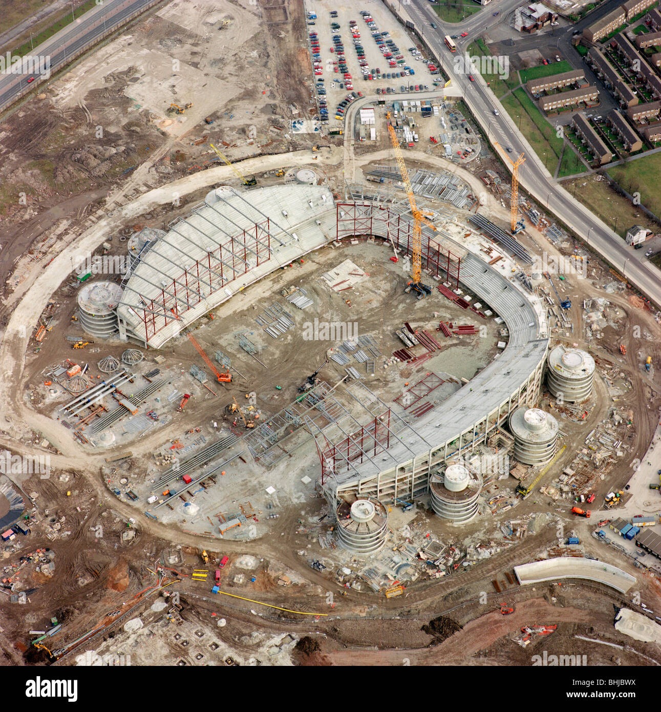 Construction of the Commonwealth Stadium, Manchester, 2001. Artist: EH/RCHME staff photographer ...