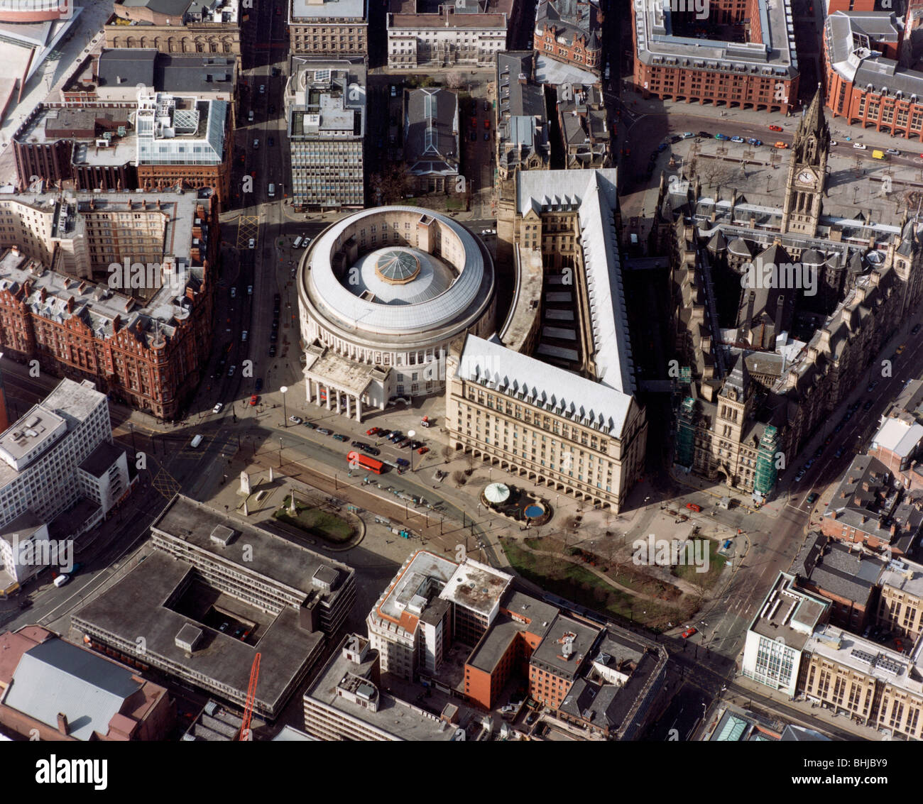 Town Hall and Central Library, Manchester, 2001. Artist: EH/RCHME staff ...