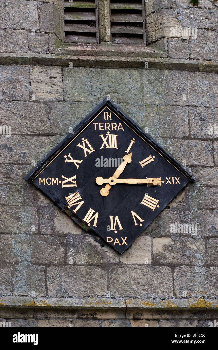 The unusual clock face of The Church of Mary Magdalene, Whitgift, East ...