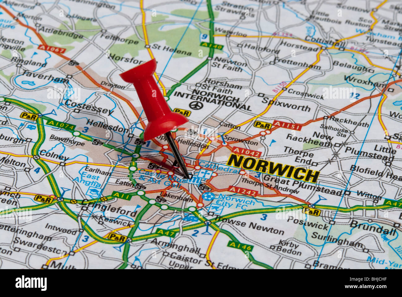 Norwich Map High Resolution Stock Photography and Images - Alamy