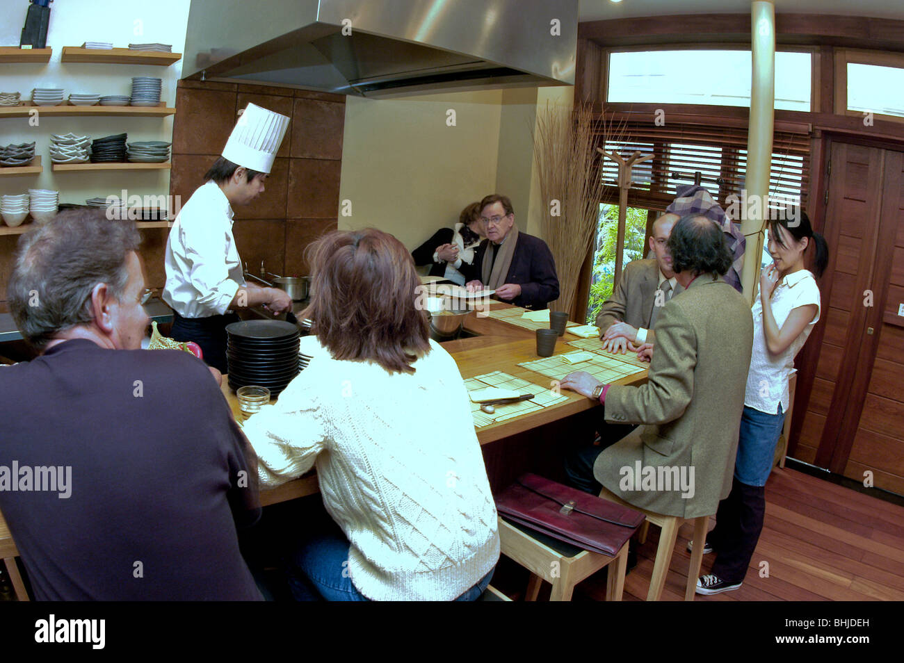 Japanese Restaurant Kitchen High Resolution Stock Photography and ...