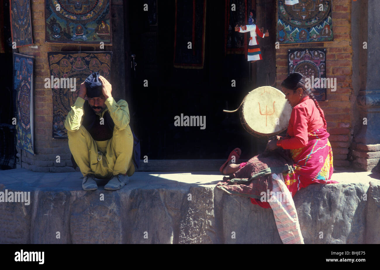 couple in Kathmandu Stock Photo - Alamy