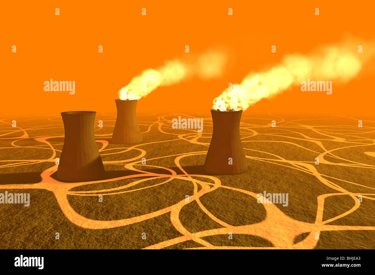 Destroying the environment Stock Photo - Alamy