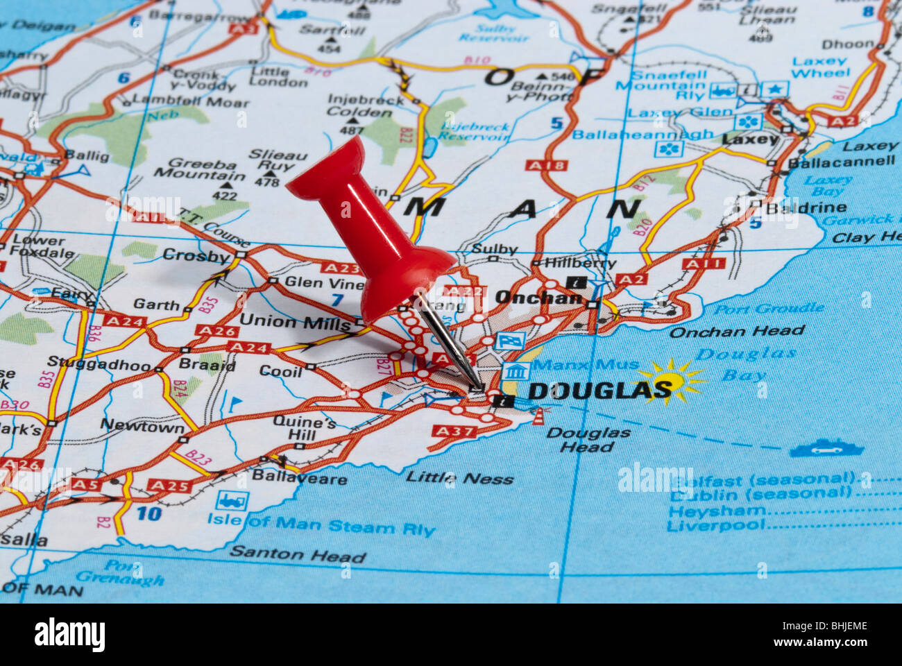 Douglas map hi-res stock photography and images - Alamy