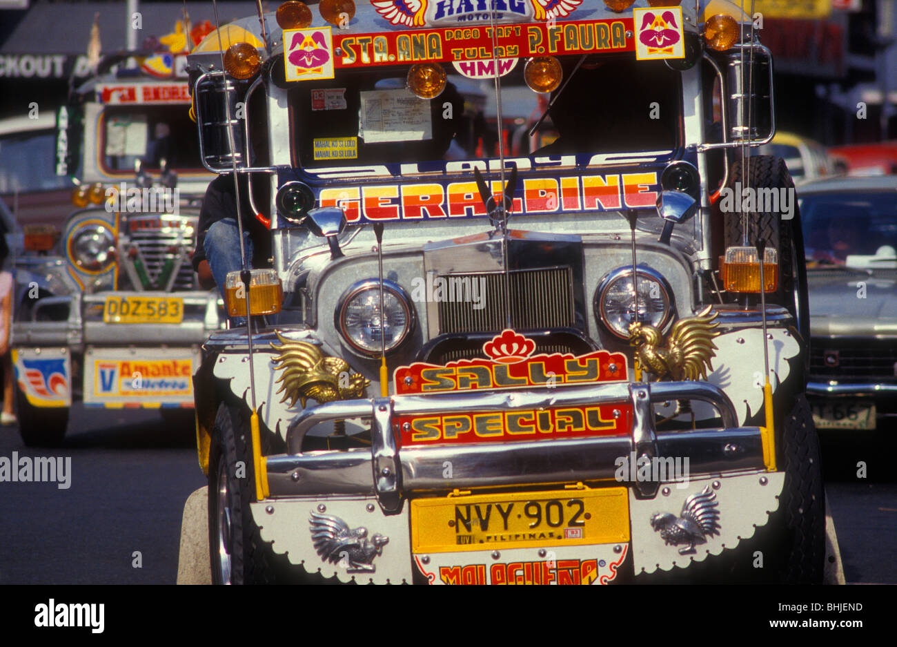 jeepneys in Manilla Stock Photo - Alamy
