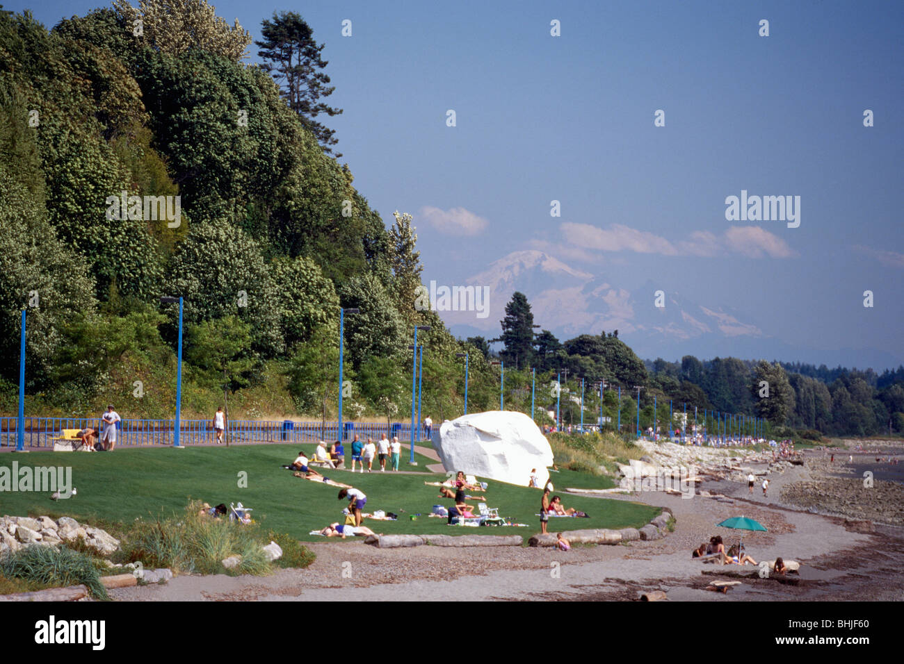 White Rock, BC, British Columbia, Canada - Seaside Promenade Walkway ...