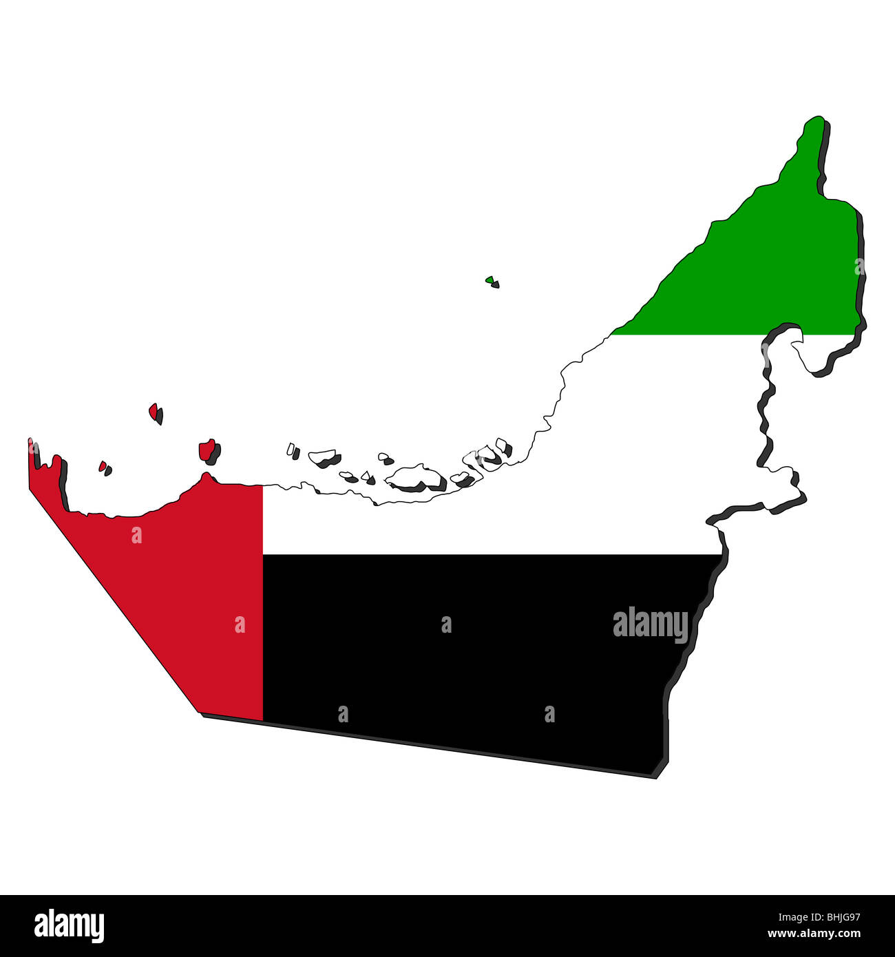 Map of uae hi-res stock photography and images - Alamy