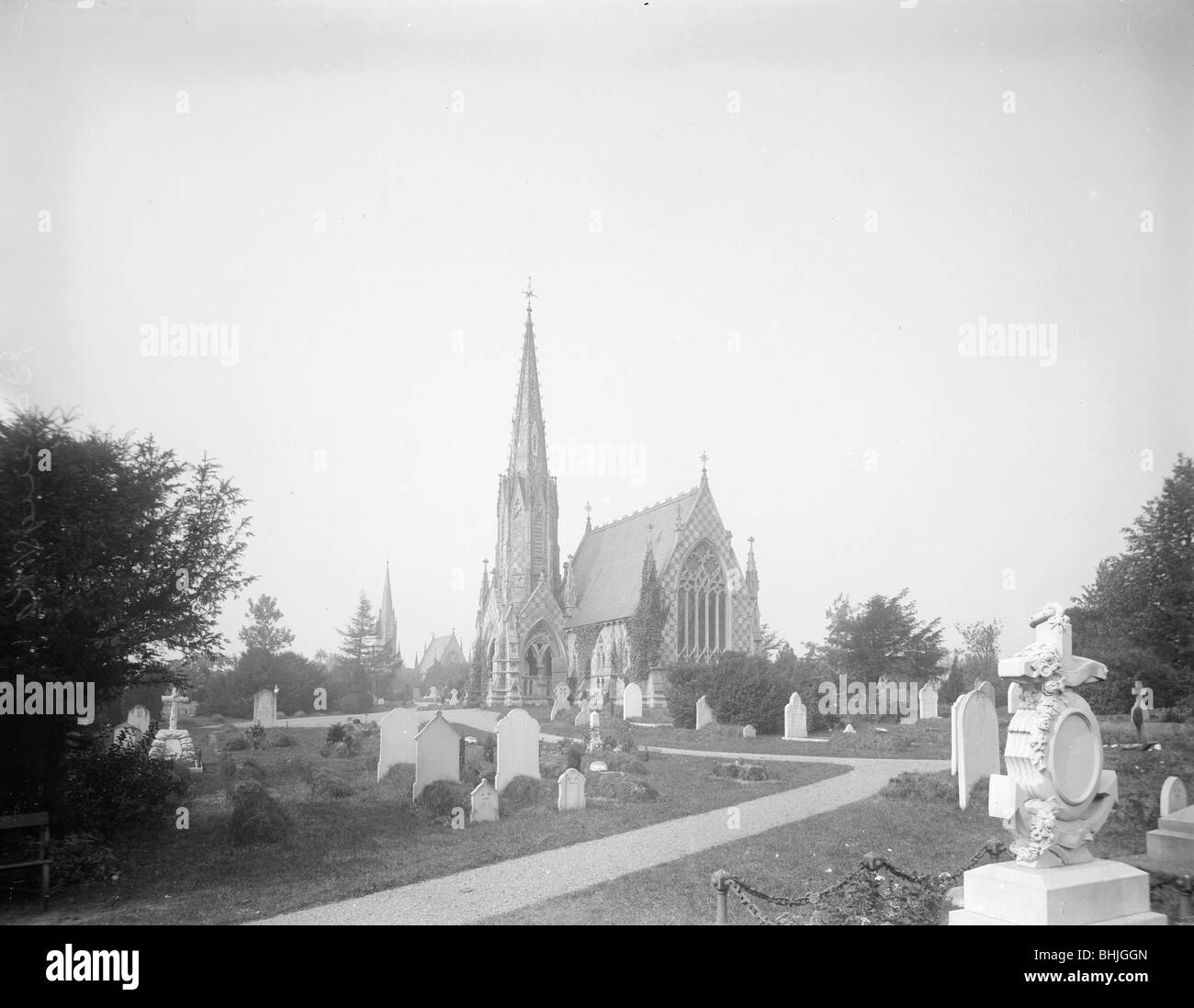 Mortuary chapel at Basingstoke Cemetery, Basingstoke, Hampshire, 1890 ...