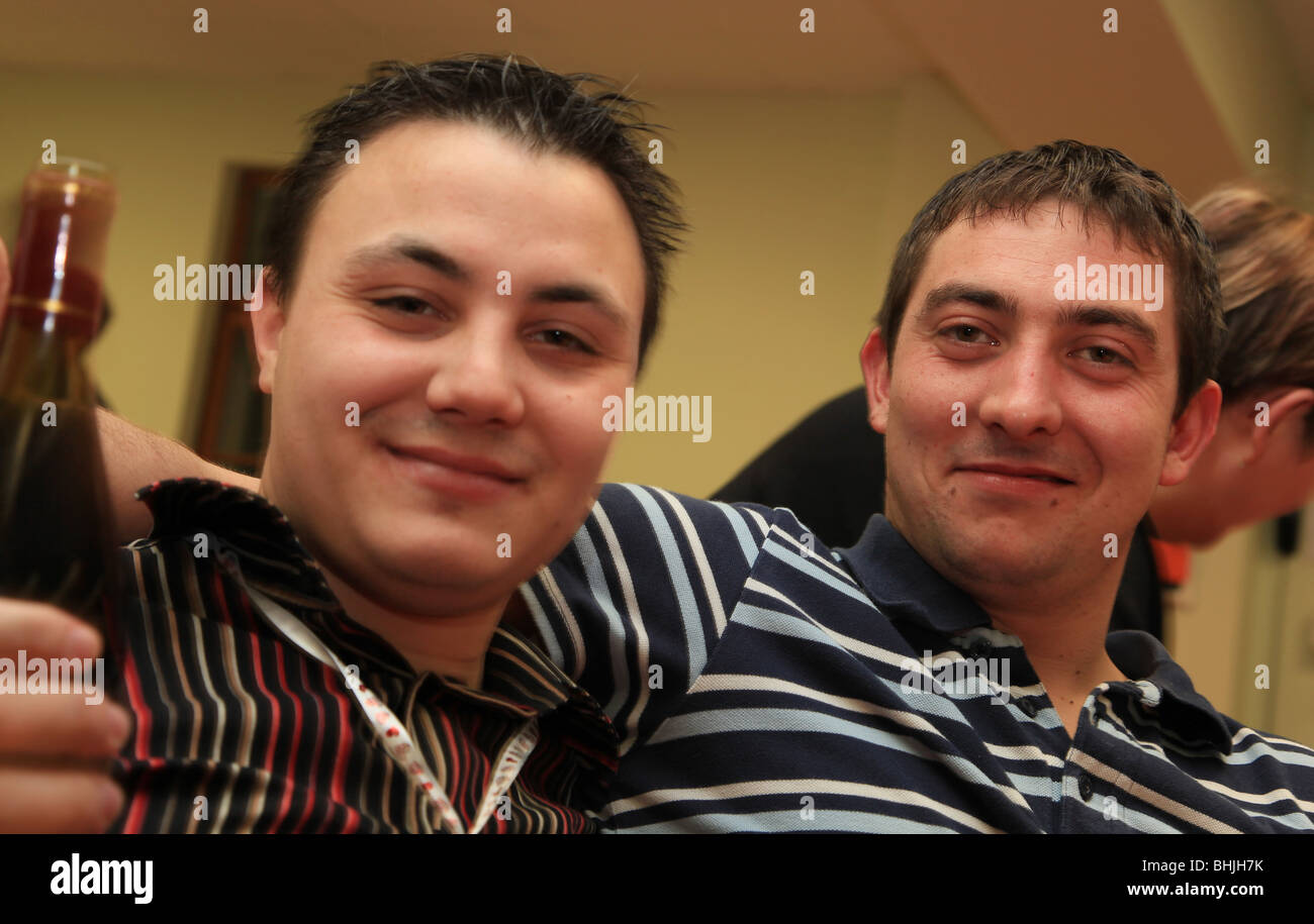 young lads getting drunk Stock Photo - Alamy