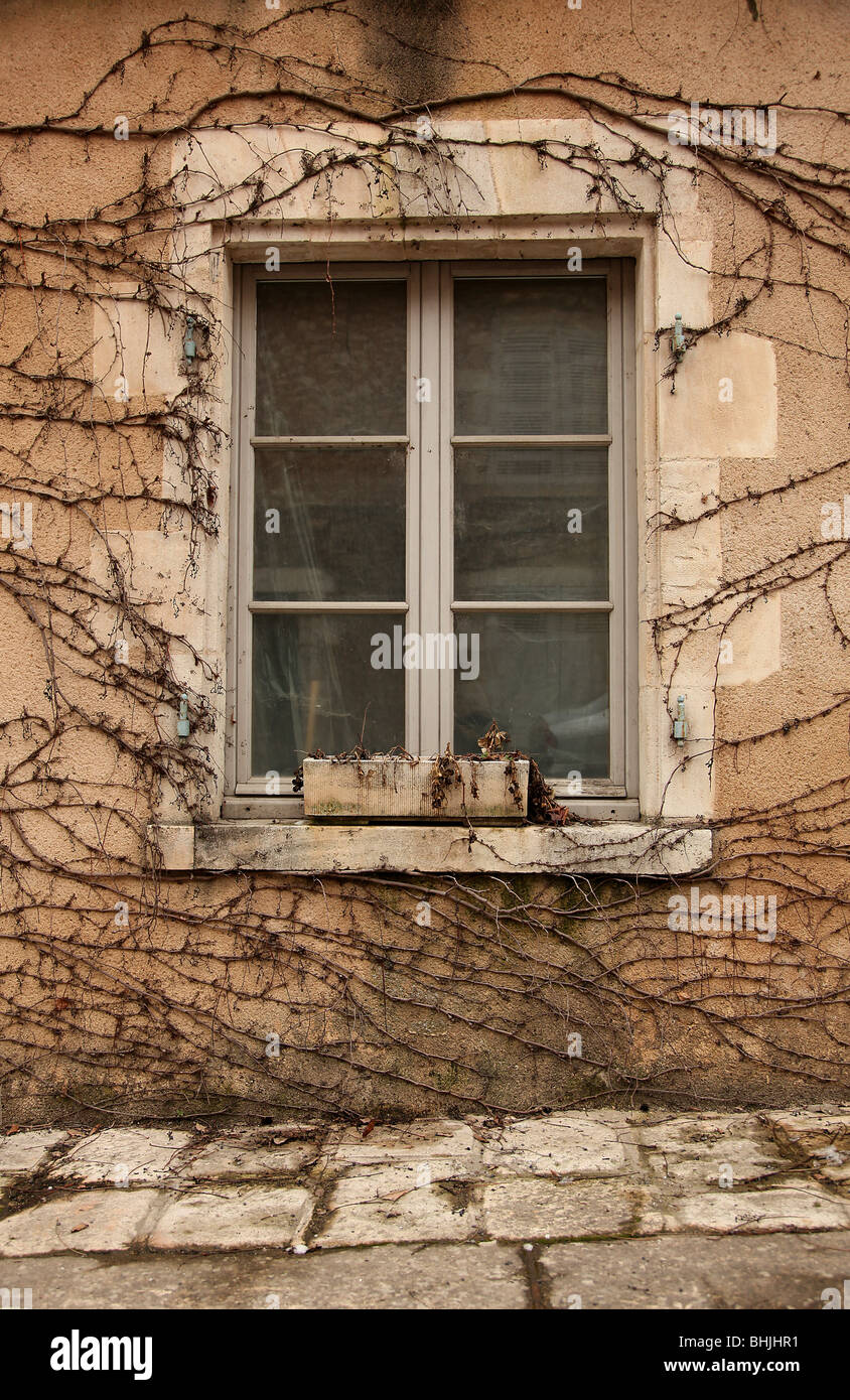 French window in winter Stock Photo - Alamy