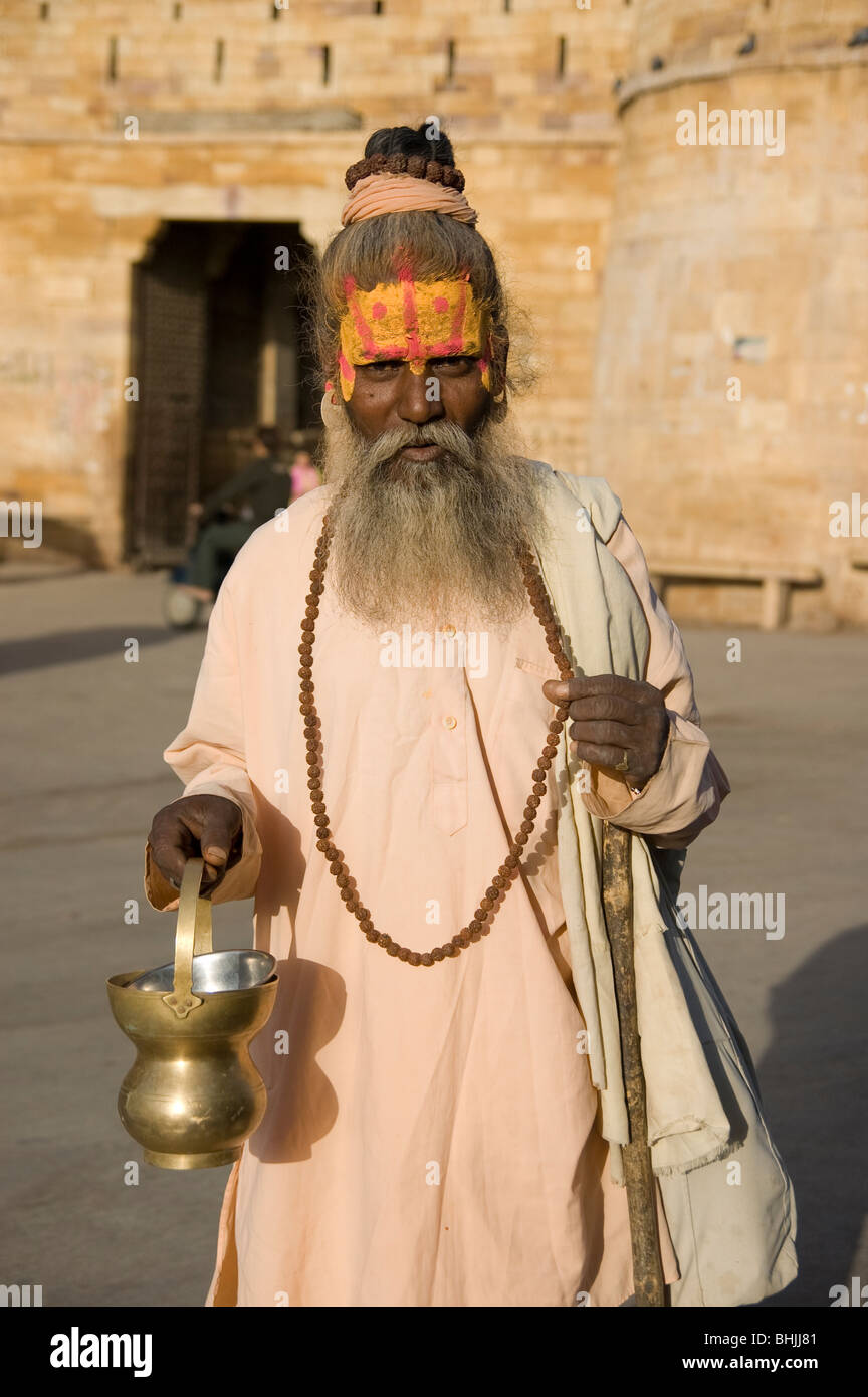 A Hindu priest in Jaisalmer, India Stock Photo - Alamy