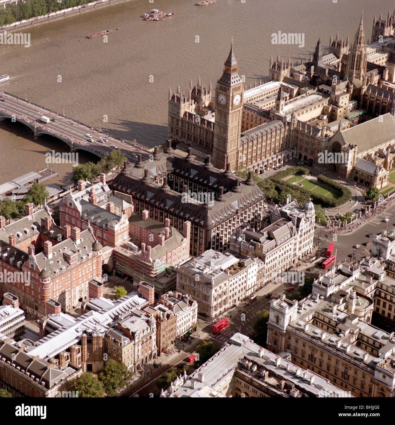 An aerial view of the palace of westminster hi-res stock photography ...