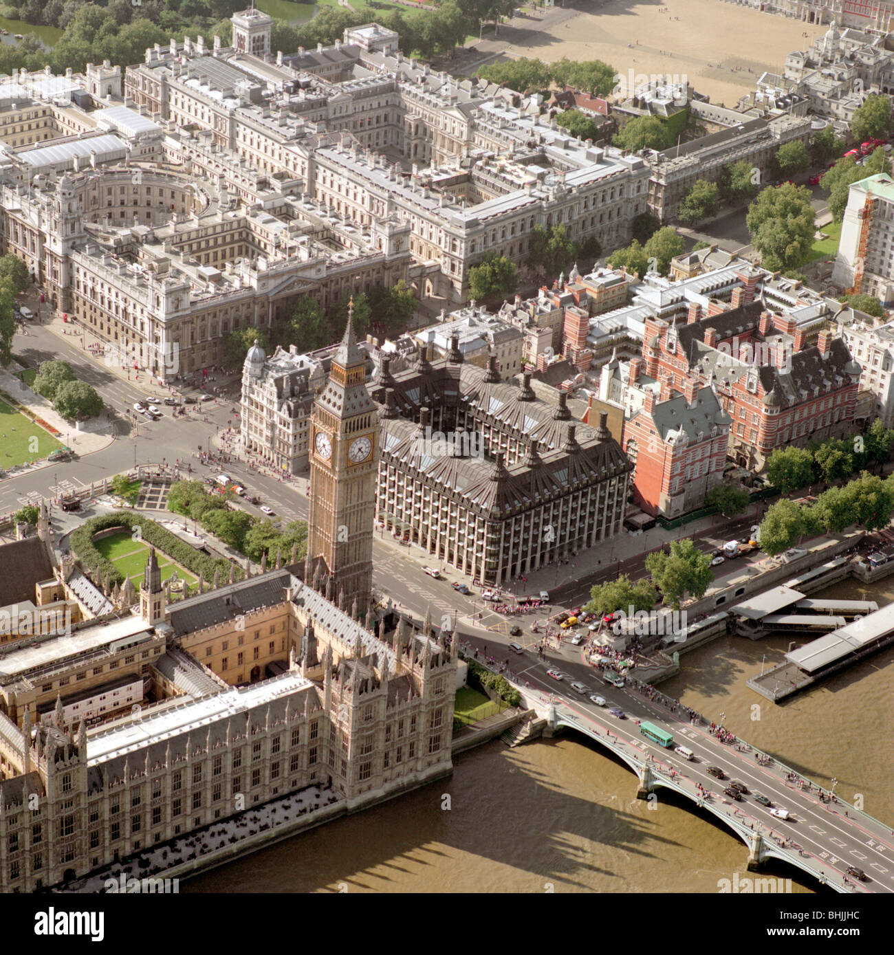Aerial whitehall london eye hi-res stock photography and images - Alamy