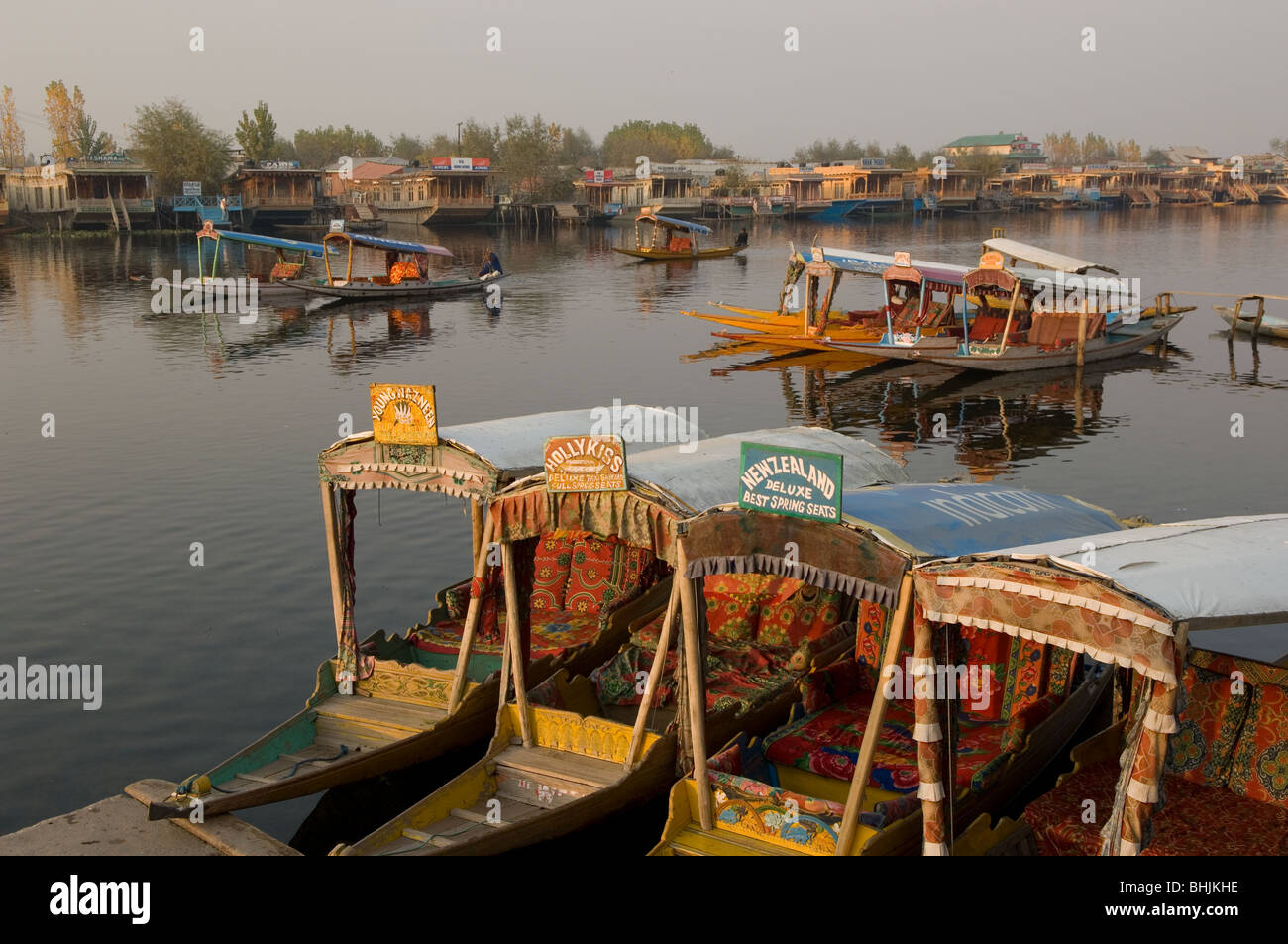 Houseboats on Dal Lake, Srinagar, Kashmir, India Stock Photo - Alamy