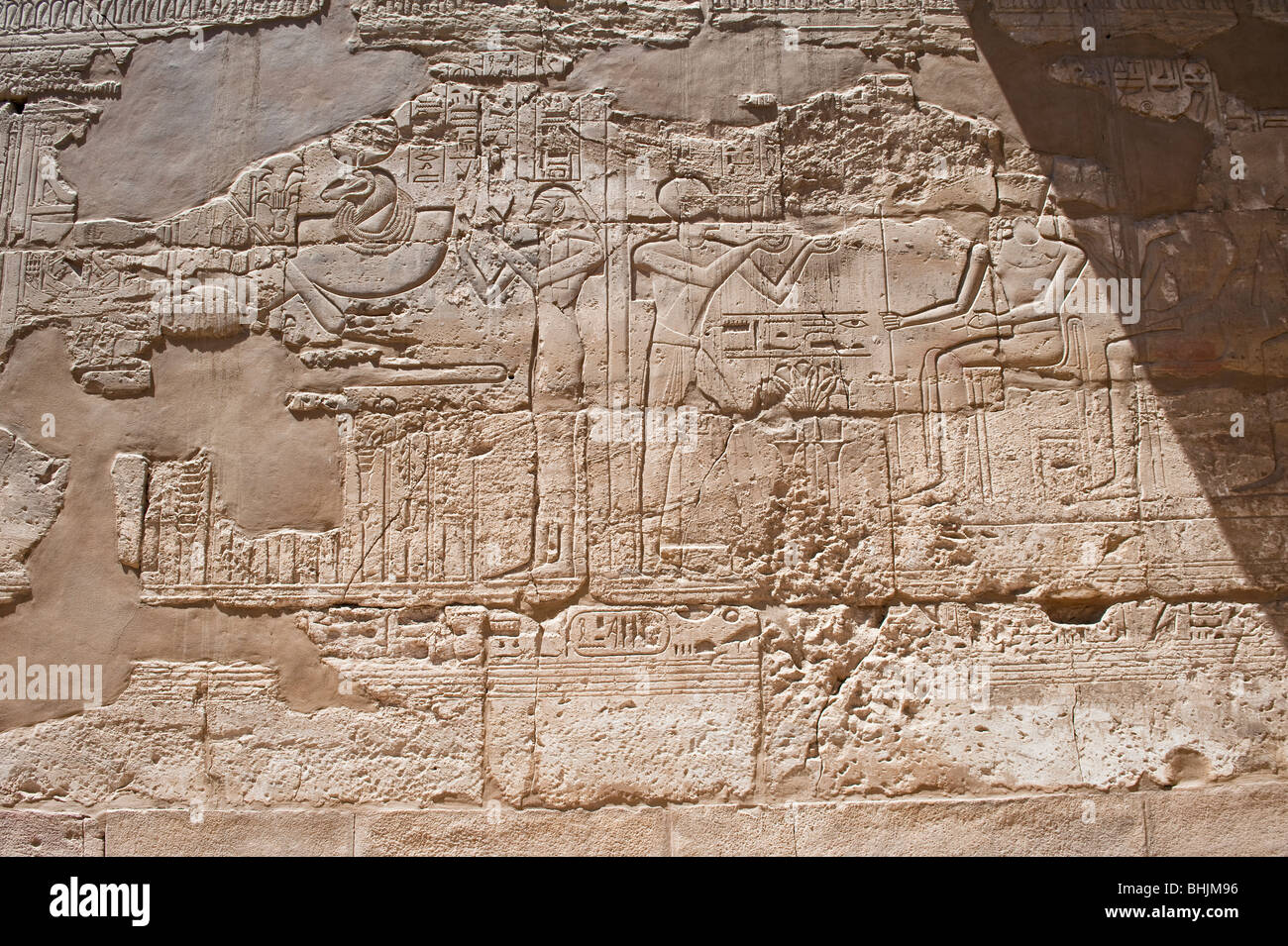 Egyptian Hieroglyphs, Karnak Temple Complex Stock Photo - Alamy