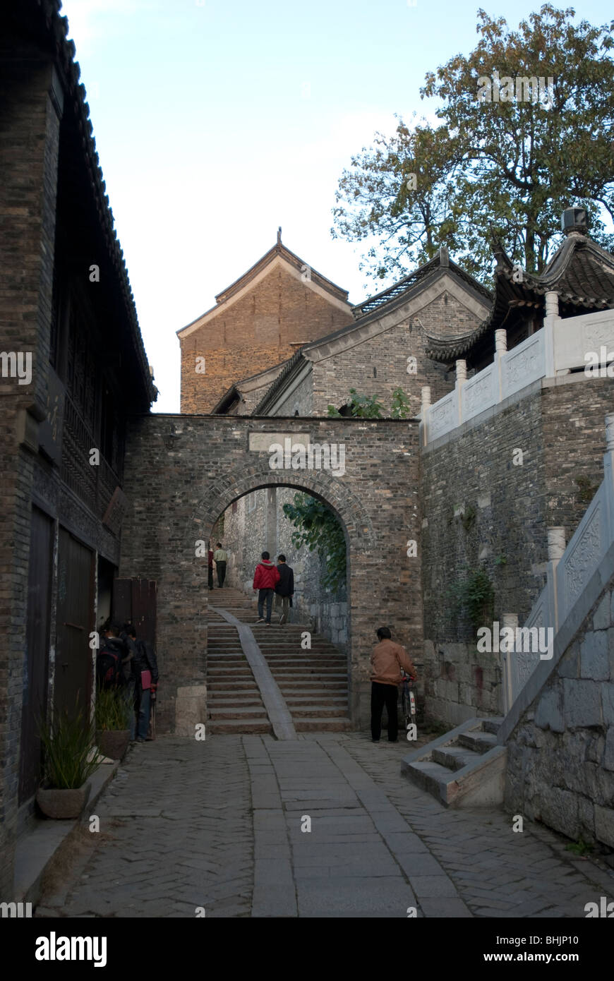Street scene in Zhenjiang, Jiangsu province, China, Asia Stock Photo ...