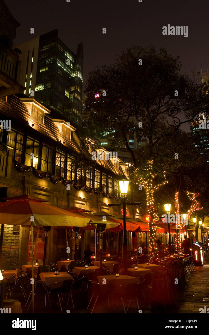 Restaurants with outdoor dining in Shanghai, China, Asia Stock Photo ...