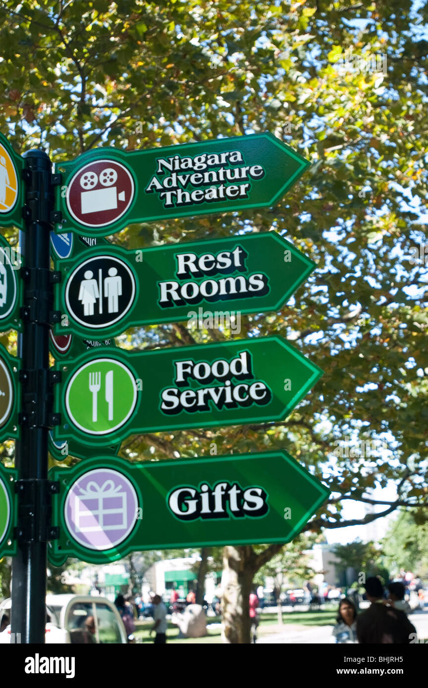 Niagara falls state park tourist signs hi-res stock photography and ...