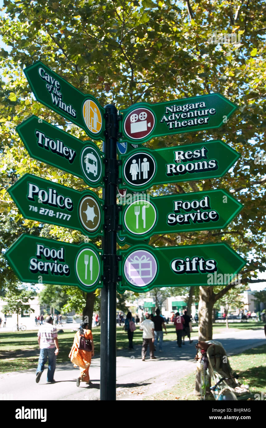 Niagara falls state park tourist signs hi-res stock photography and ...