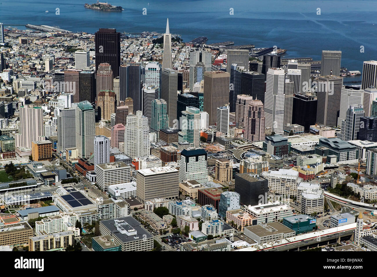 aerial view above San Francisco California Stock Photo - Alamy