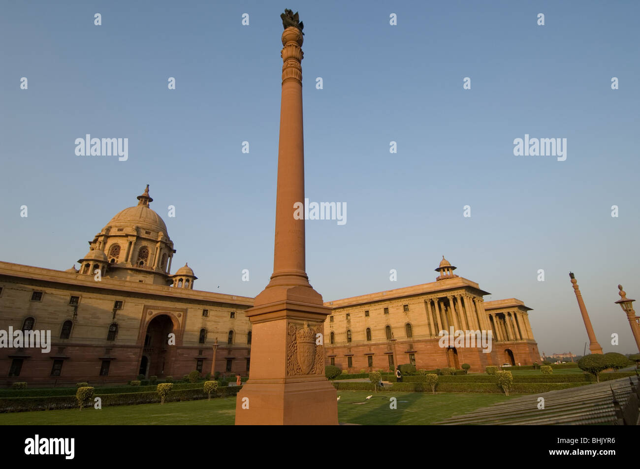 Lutyens' architecture of India's government buildings along Raj Path ...