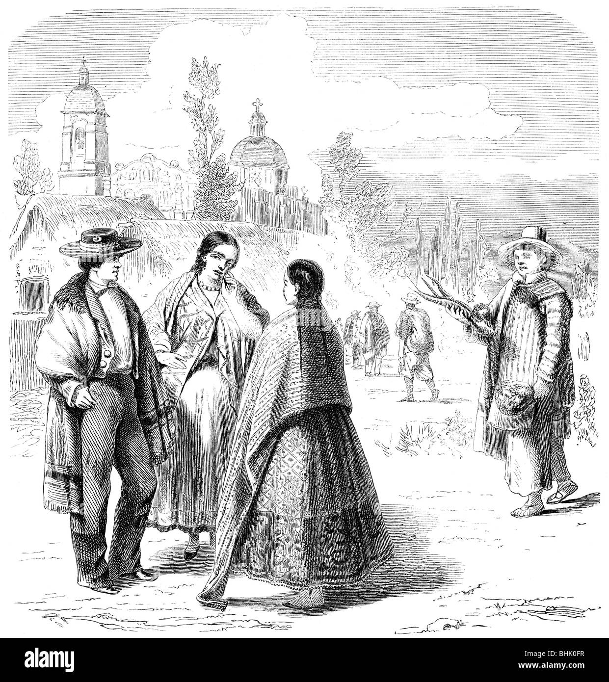 Rural mexico engraving hi-res stock photography and images - Alamy