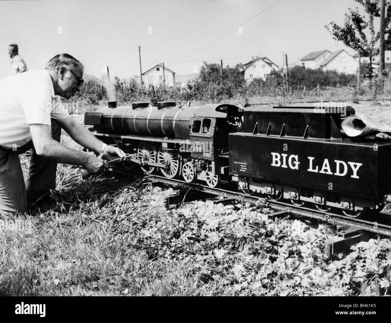 leisure, typ railway, International steam railway meeting, man with ...