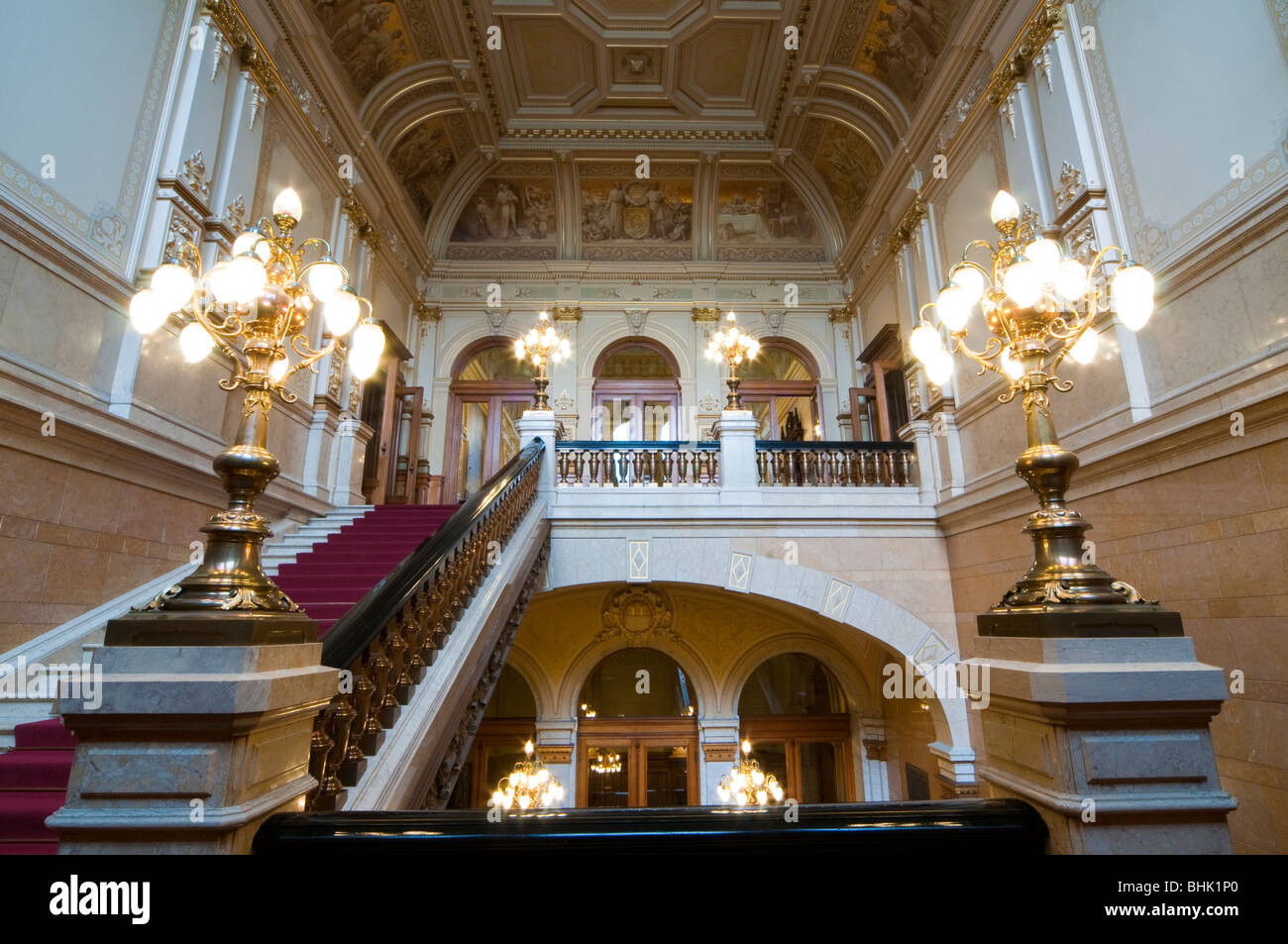 interior of guild hall, Hamburg, Germany Stock Photo - Alamy