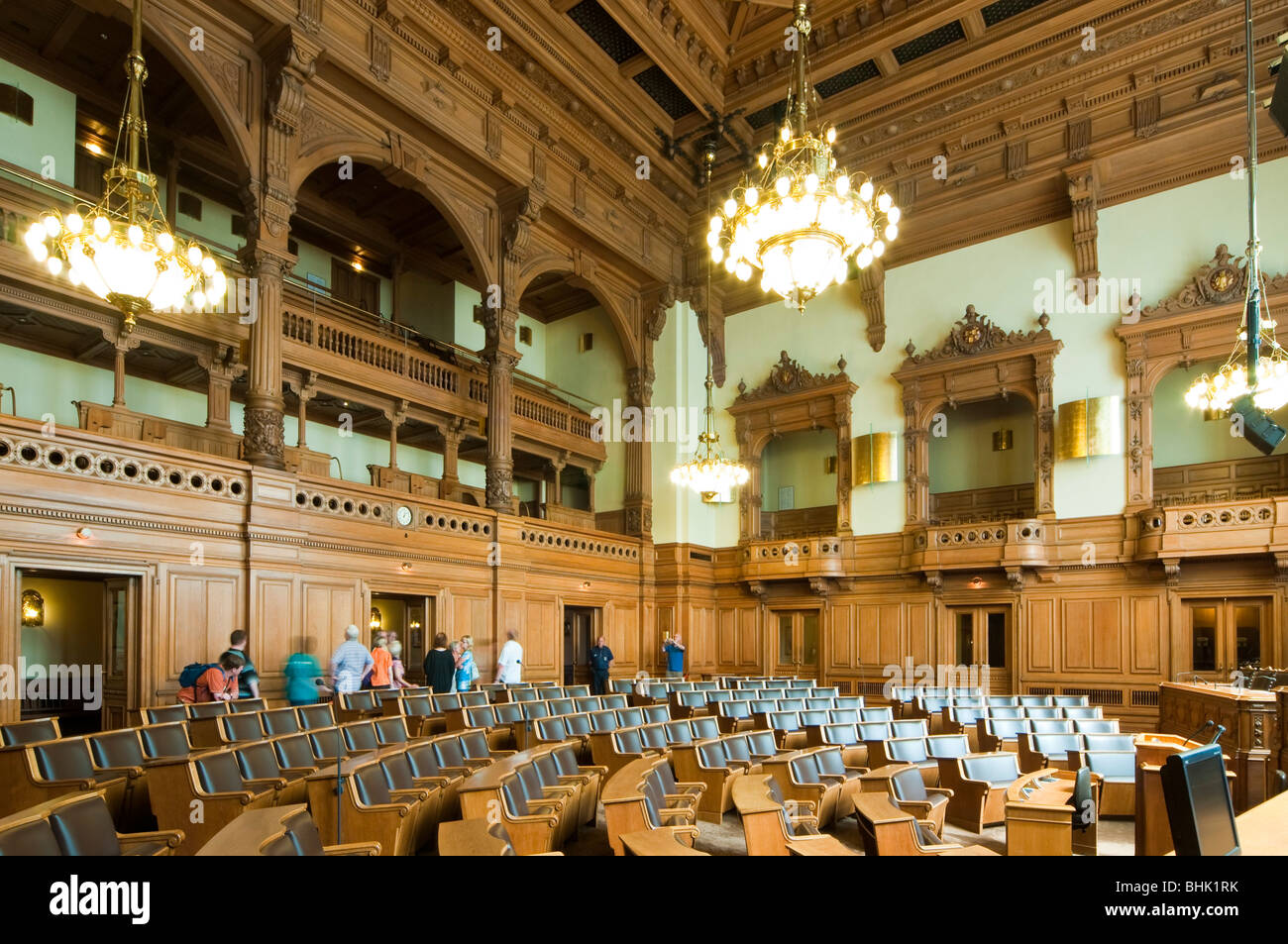 interior of guild hall, parliament, Hamburg, Germany Stock Photo - Alamy