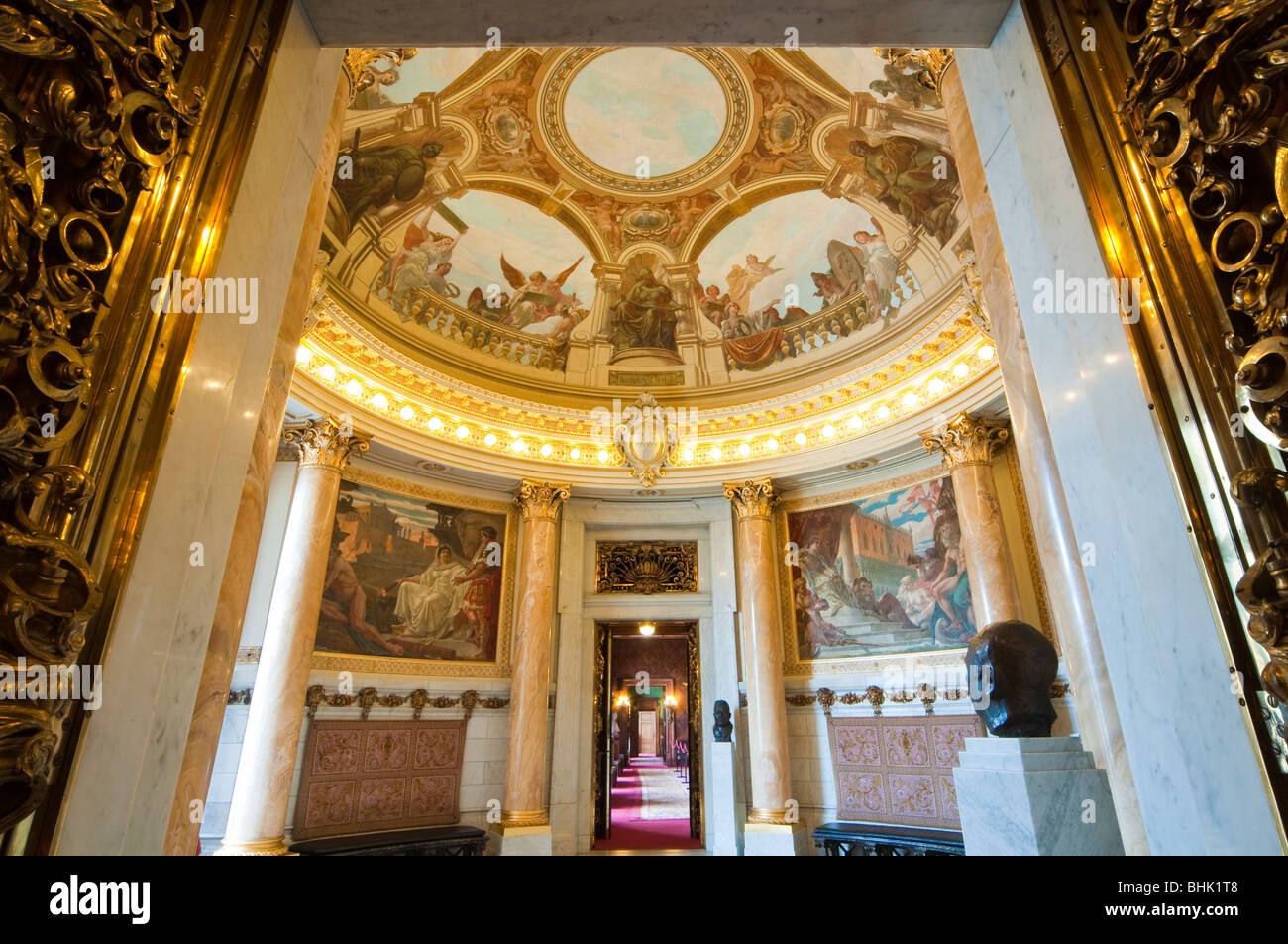 interior of guild hall, tower hall, Hamburg, Germany Stock Photo - Alamy